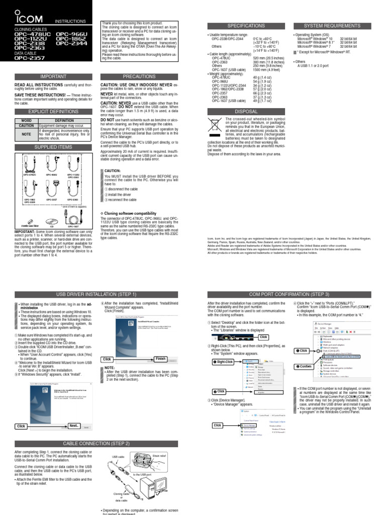 Windows10 - Driver Installation Guide - ENG | PDF | Usb | Personal ...