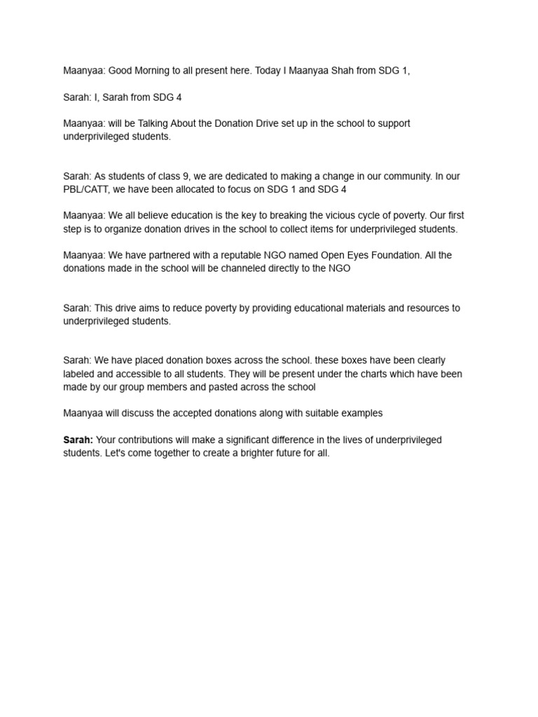 Presentation SDG | PDF