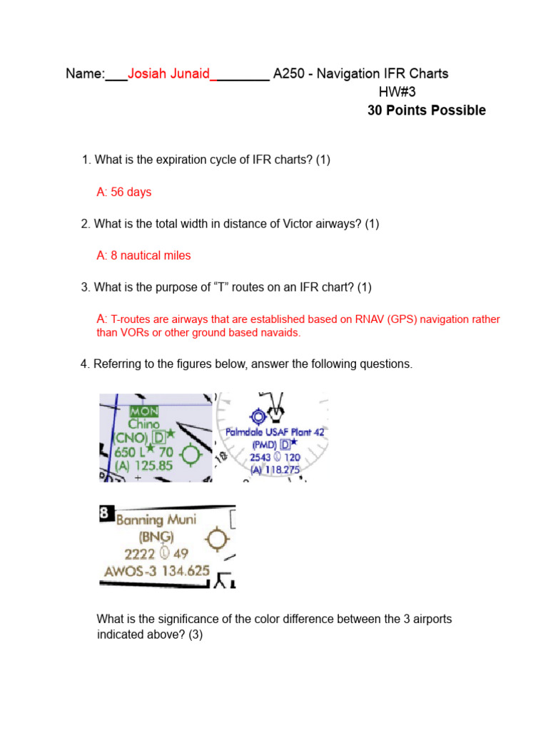 IFR Navigation Chart Guidelines | PDF | Instrument Flight Rules | Airport