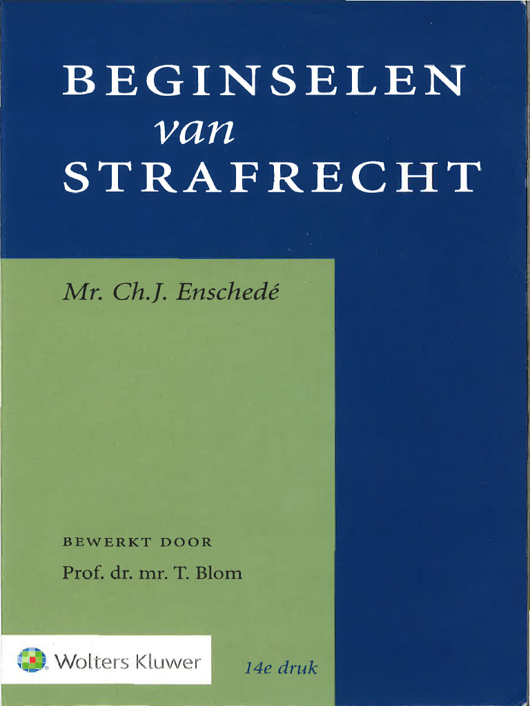 Beginselen Van Strafrecht | PDF