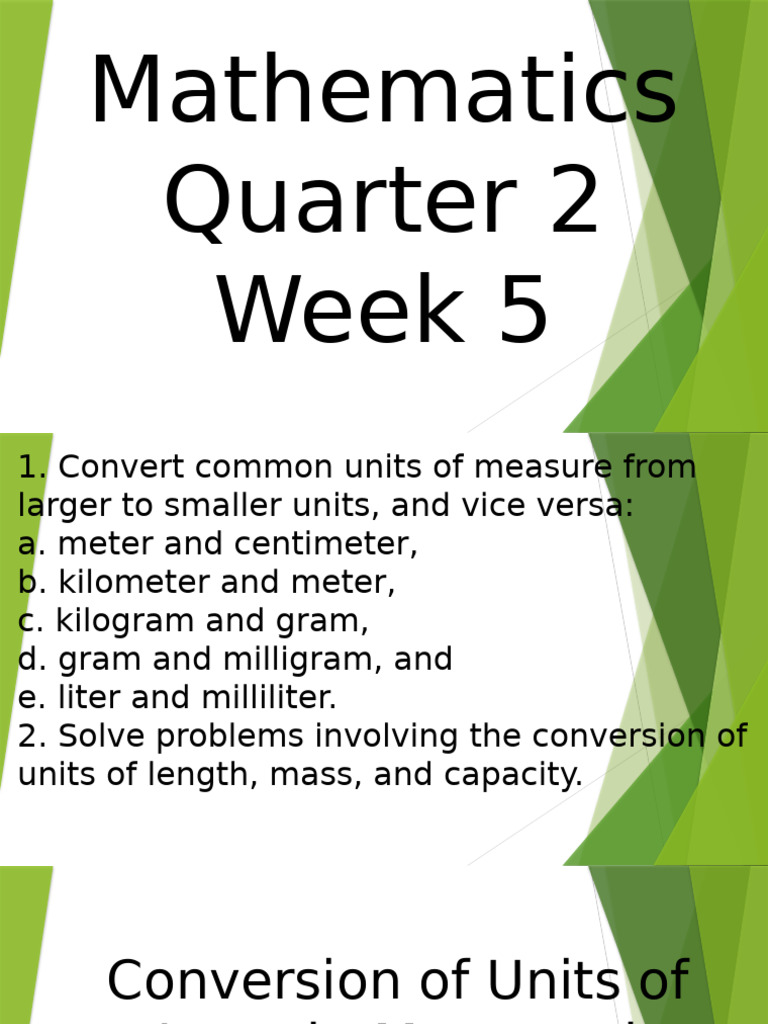 Math q2w5 | PDF | Kilogram | Litre