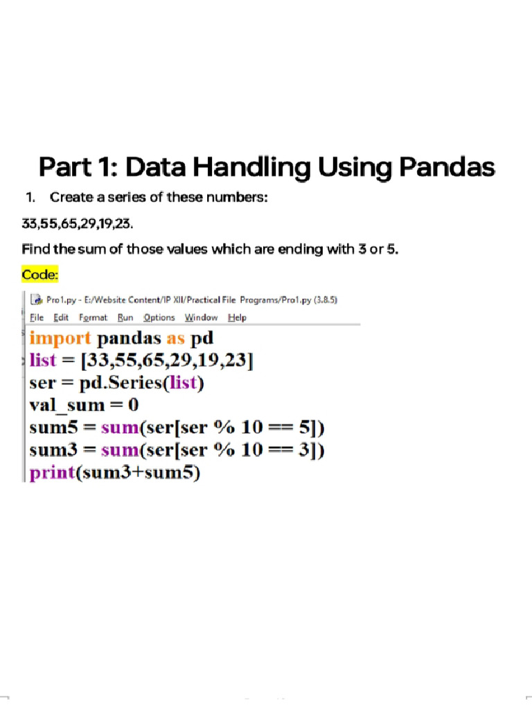 Ip Practical File ? | PDF