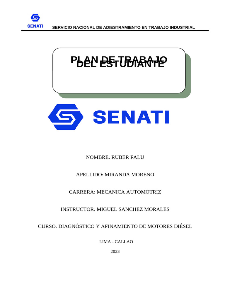 Amod Amod-611 Formatoalumnotrabajofinal | PDF | Inyección de combustible | Motor diesel