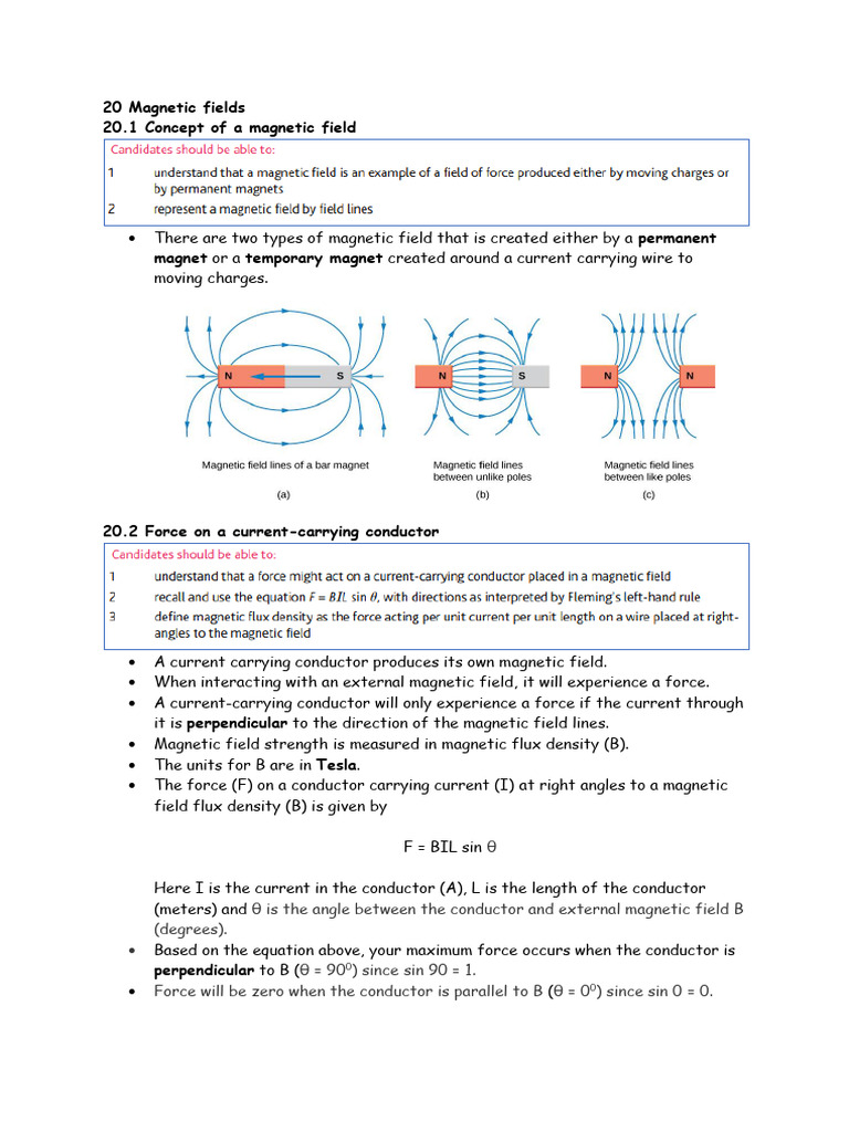 Understanding Magnetic Fields and Forces | PDF | Electromagnetic ...