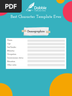 Character Profile Template Guide Pdf