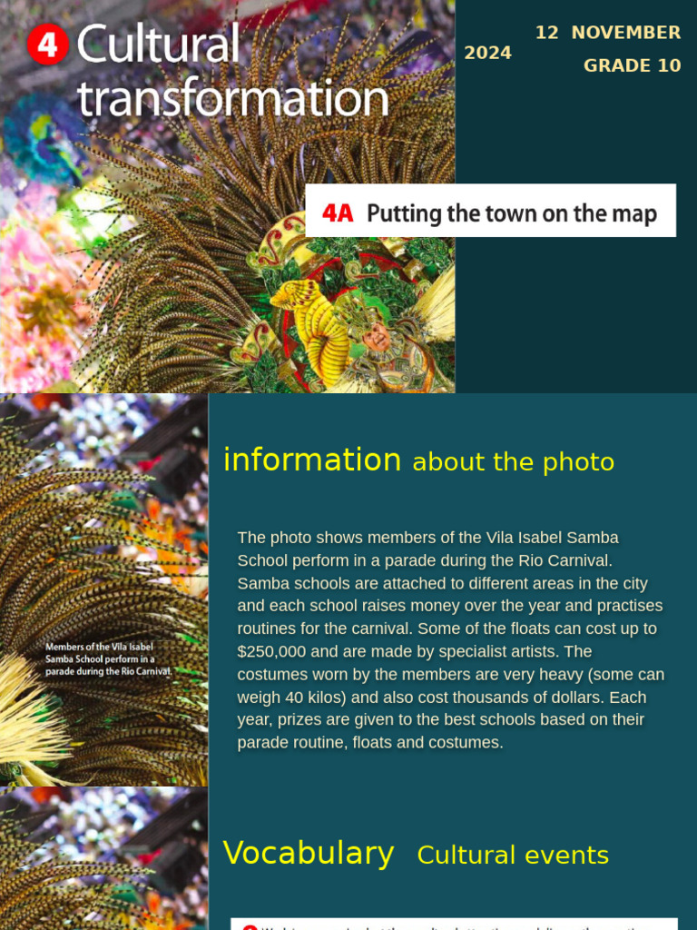 Unit 4A - Putting The Town On The Map | PDF | Parade | Carnival