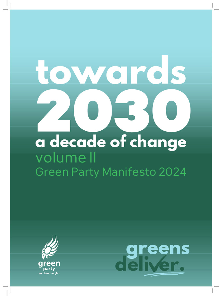 Green Party Manifesto 2024 | PDF | Cost Of Living | Renting