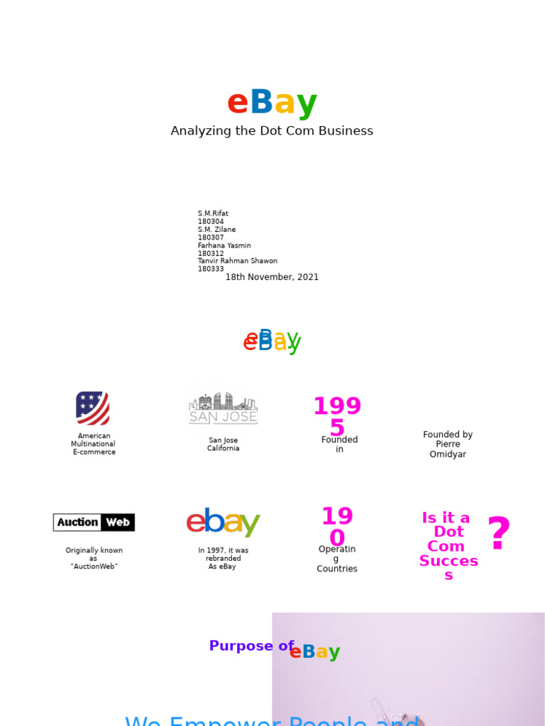 EBay Presentation | PDF | E Bay | Business Economics