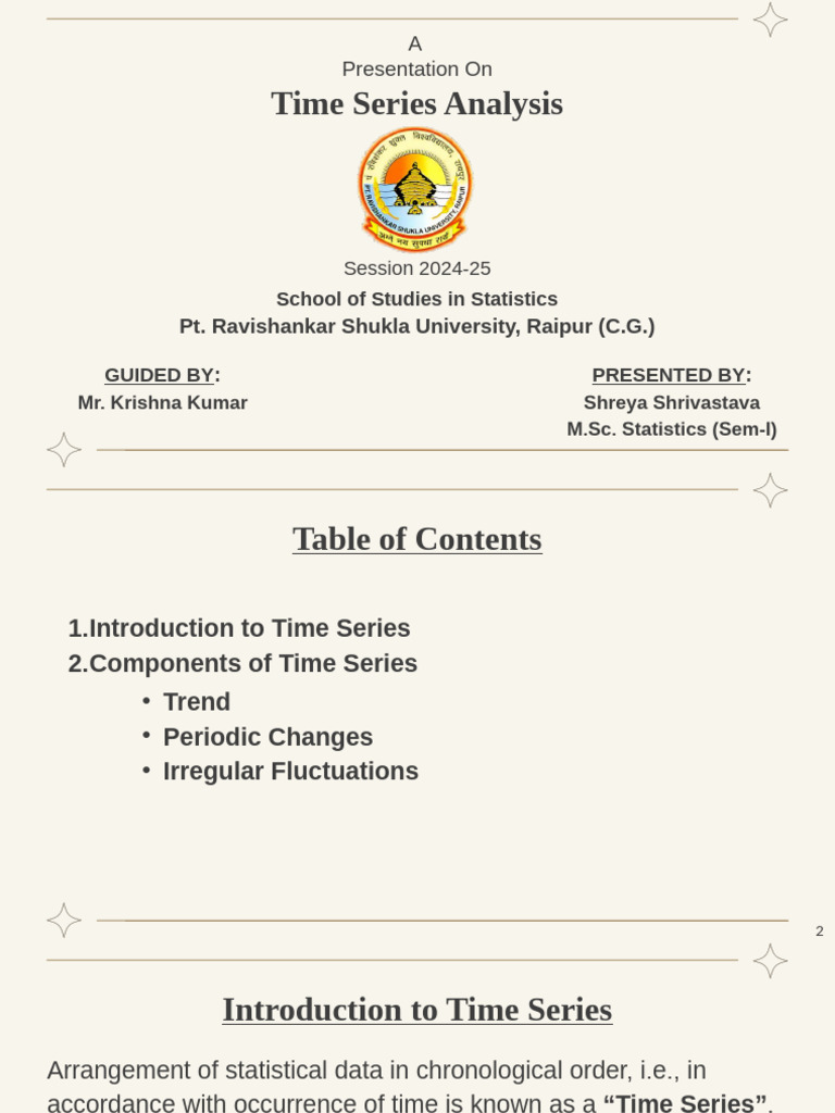Time Series Analysis-1 | PDF | Time Series | Seasonality