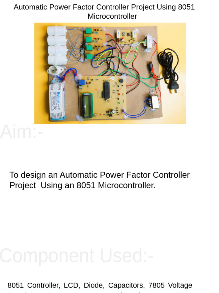 Automatic Power Factor Controller Circuits Bazaar | PDF | Resistor | Capacitor