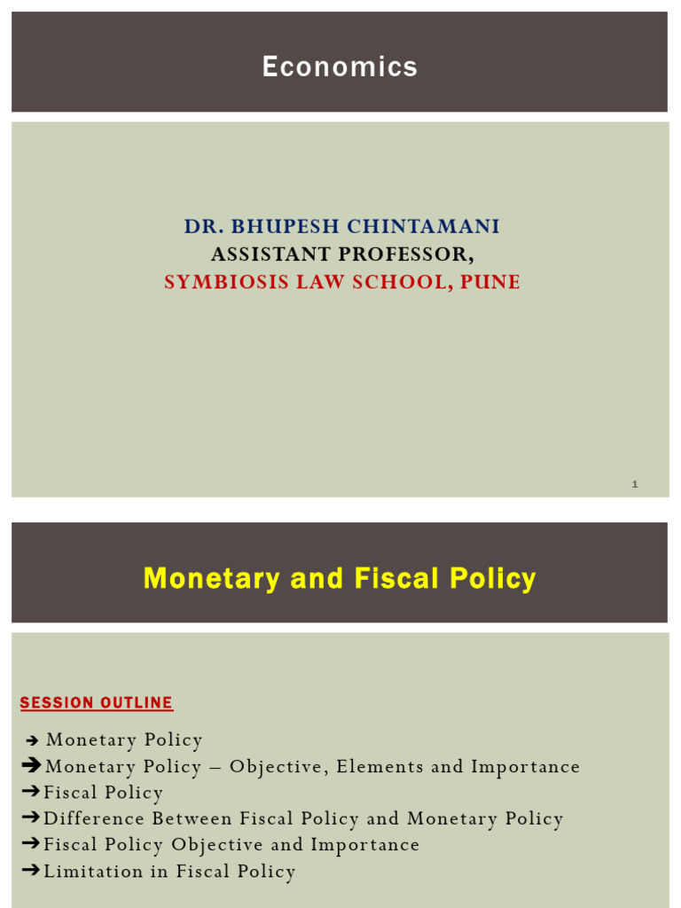 Economics Policy Insights | PDF | Fiscal Policy | Monetary Policy
