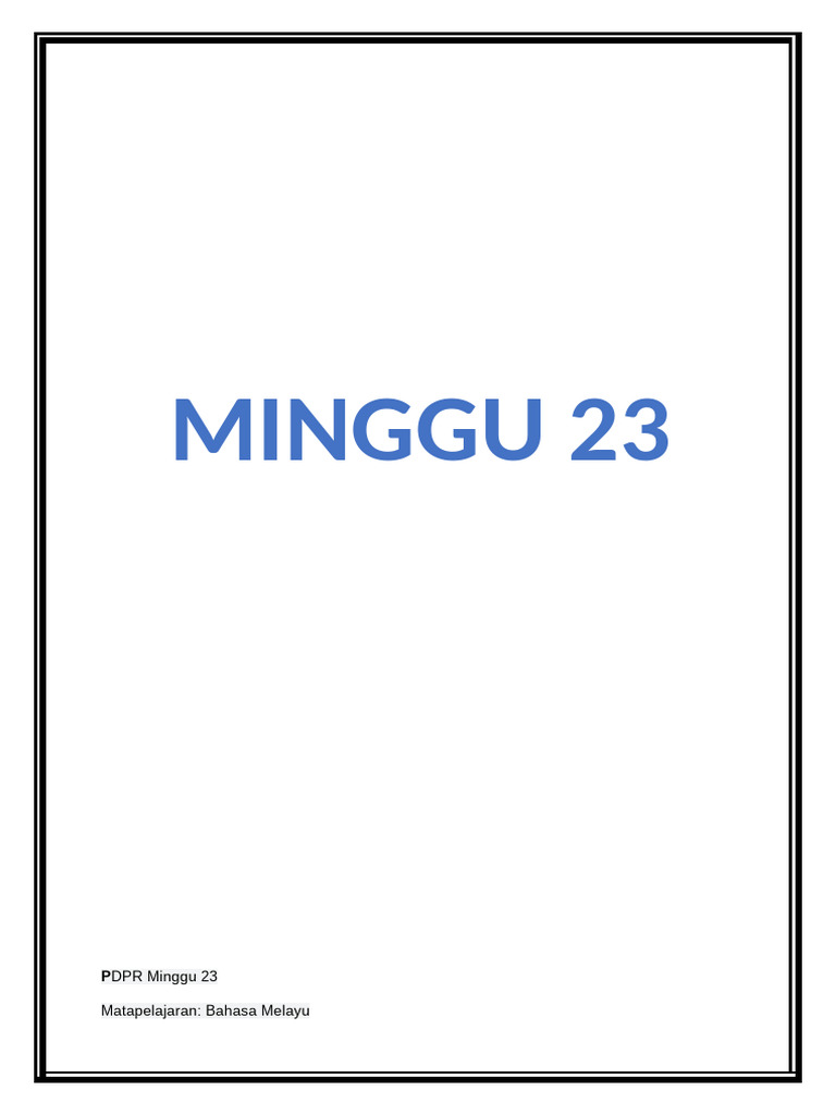 M23 (27-29 Julai) | PDF