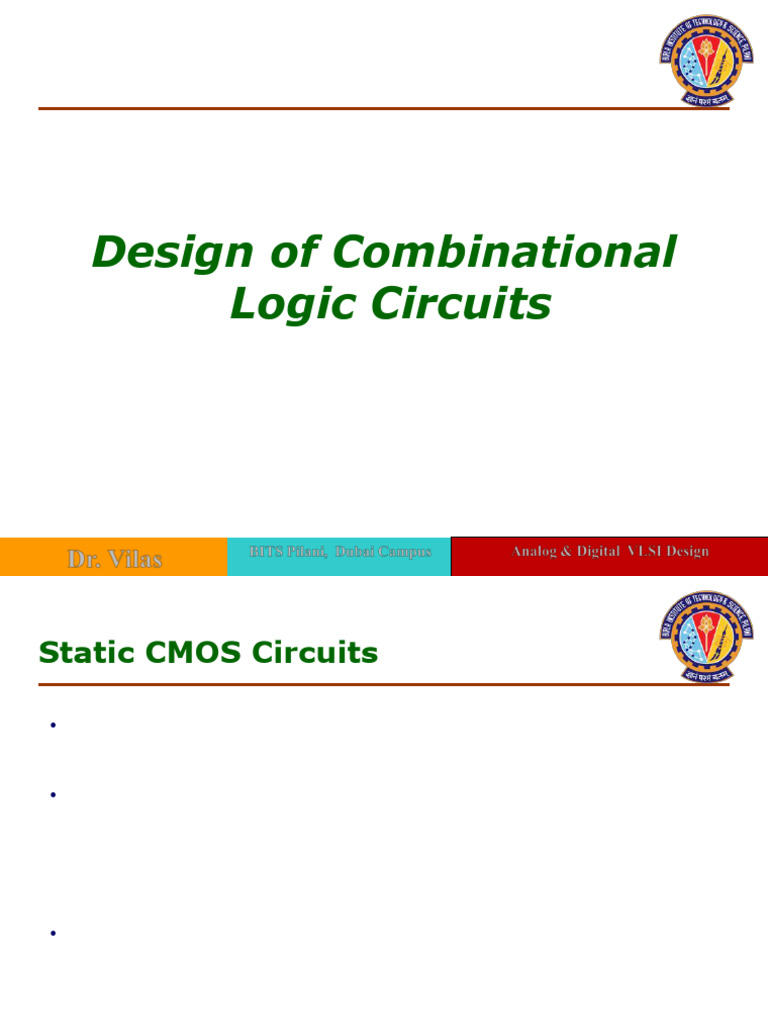 Combinational Logic Circuit-4 | PDF | Cmos | Logic Gate