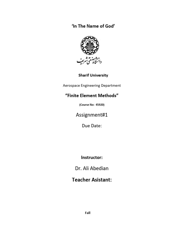 Assignment#1: in The Name of God' | PDF | Science & Mathematics