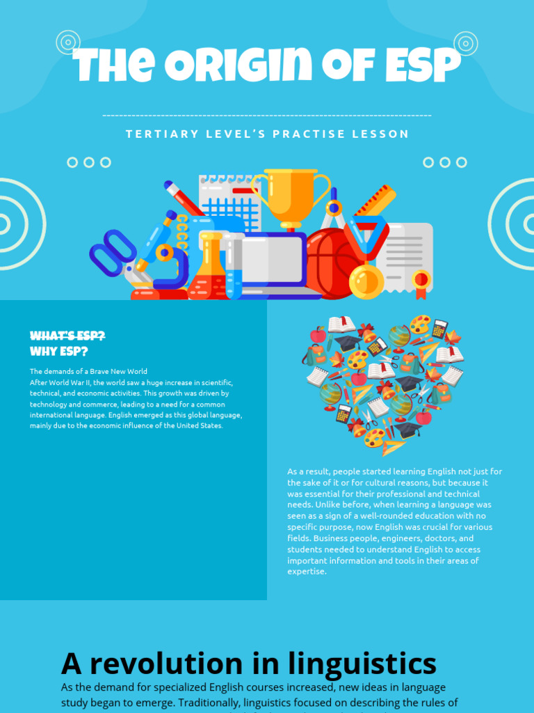 The Origin of ESP | PDF | Linguistics | Learning