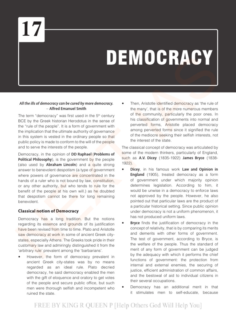 Democracy | PDF | Democracy | Political Ideologies