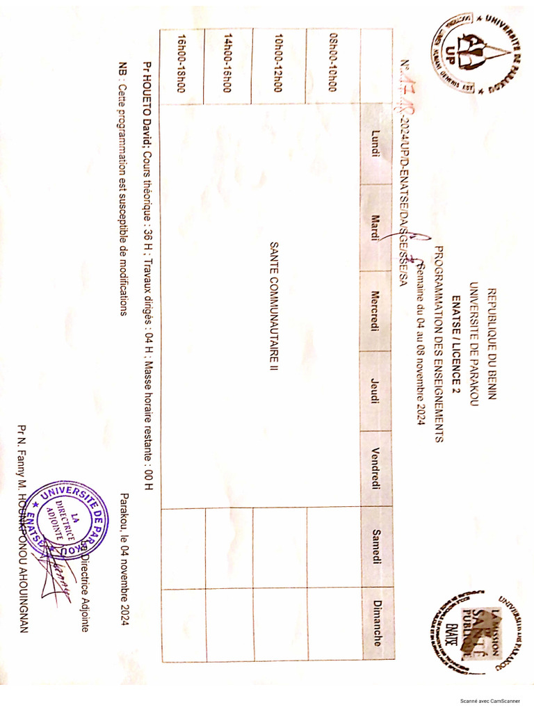 Planning HOUETO | PDF