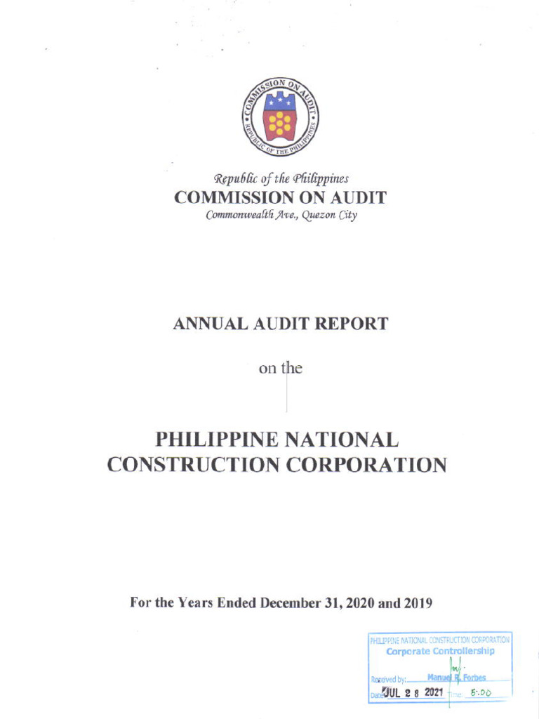 PNCC Annual Audit Report 2020-2019 | PDF | Finance & Money Management