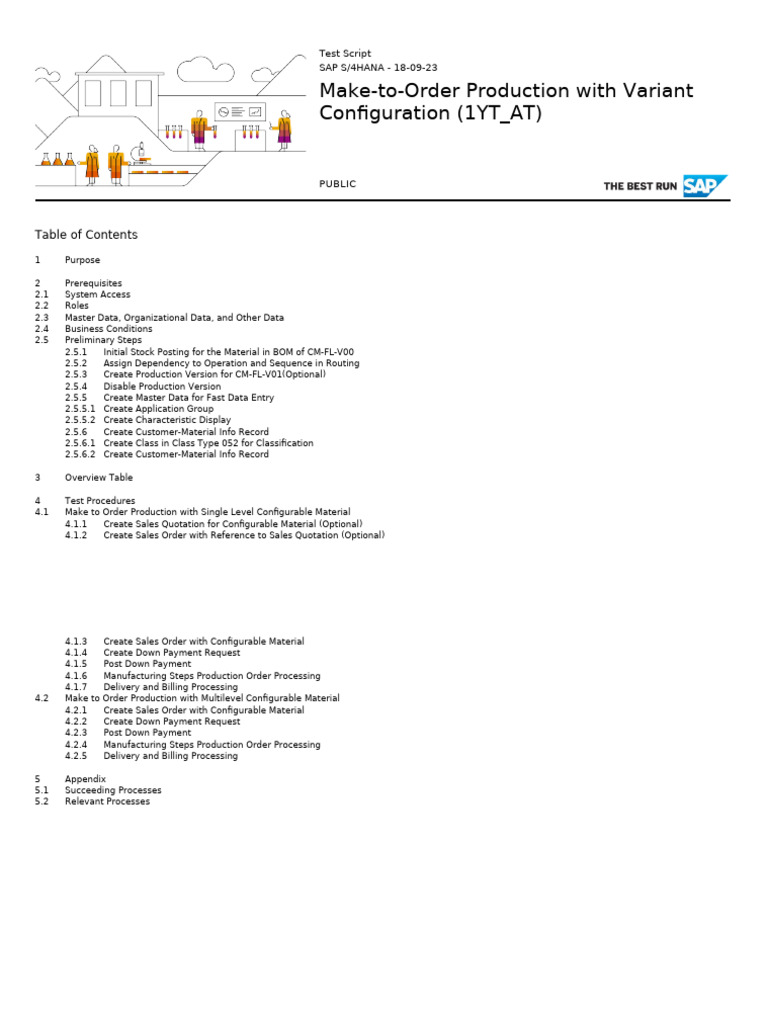 1yt S4hana2023 BPD en at | PDF | Business | Production And Manufacturing