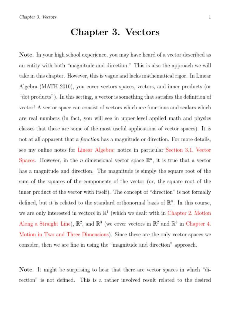 Halliday Resnick Chapter3 | PDF | Vector Space | Euclidean Vector