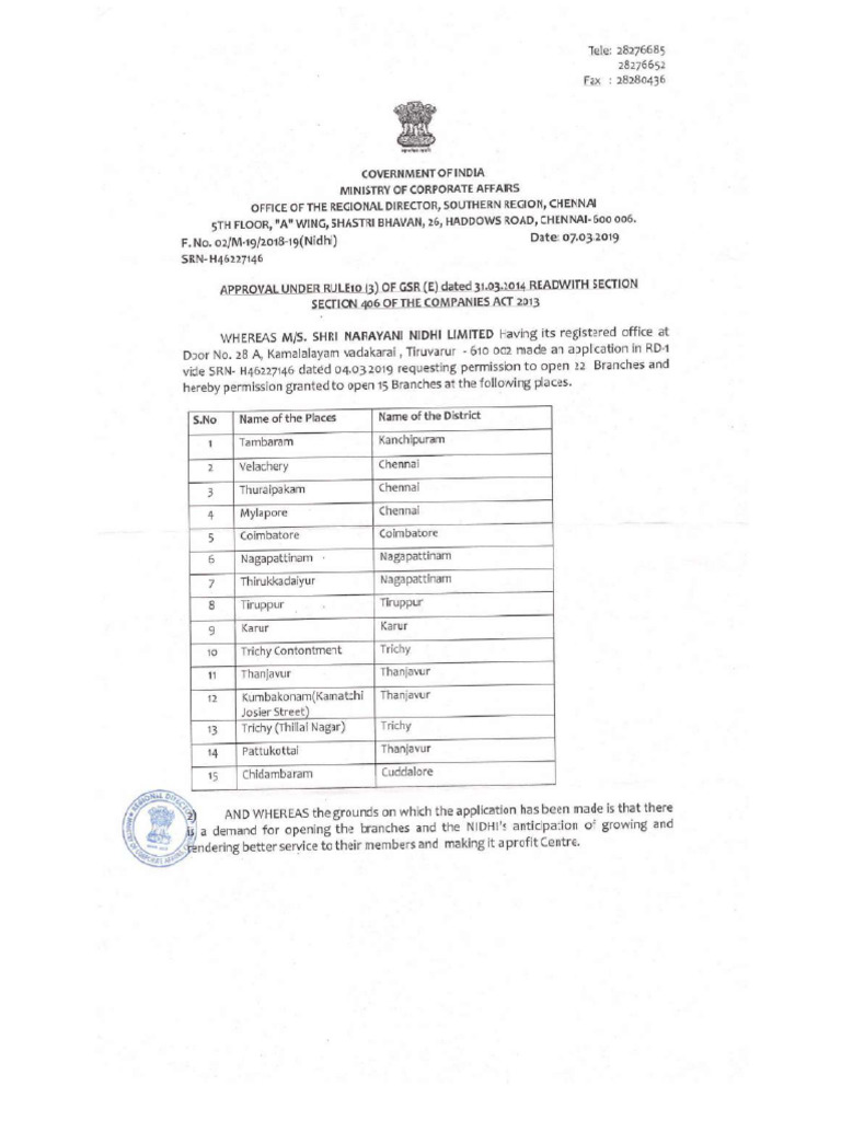 09 - New Branch Opening Licence | PDF