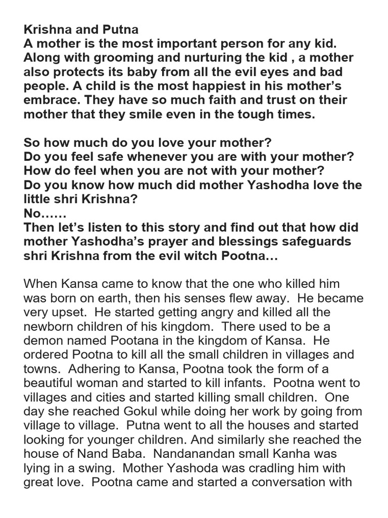 Death of Pootna | PDF