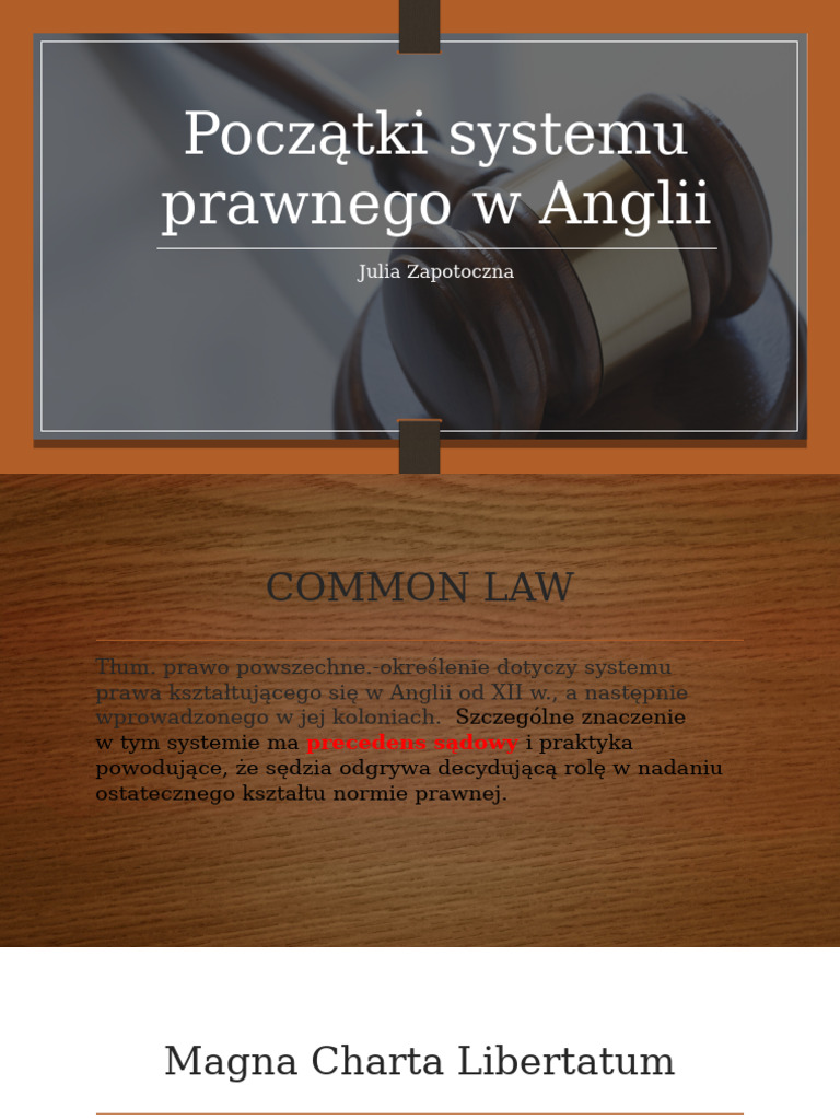 System Prawny W Anglii | PDF