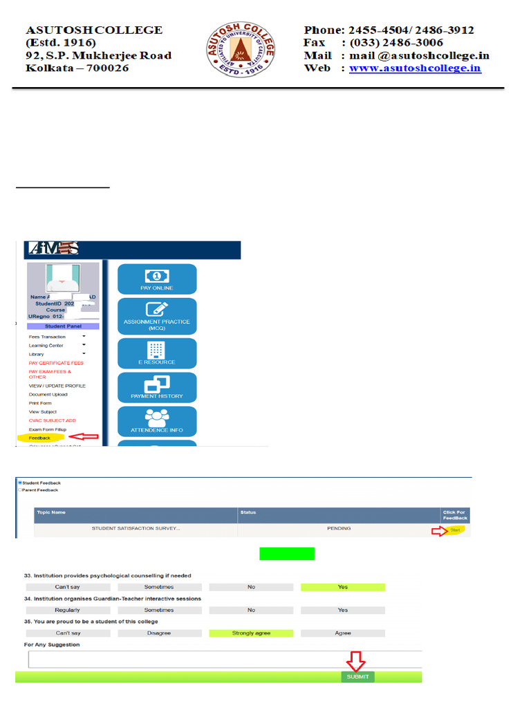 Student Satisfaction Survey 2023-24 | PDF