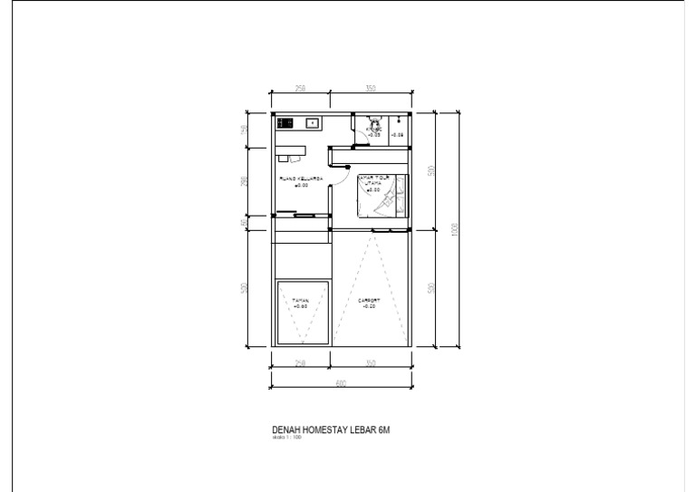 Denah Homestay Model | PDF