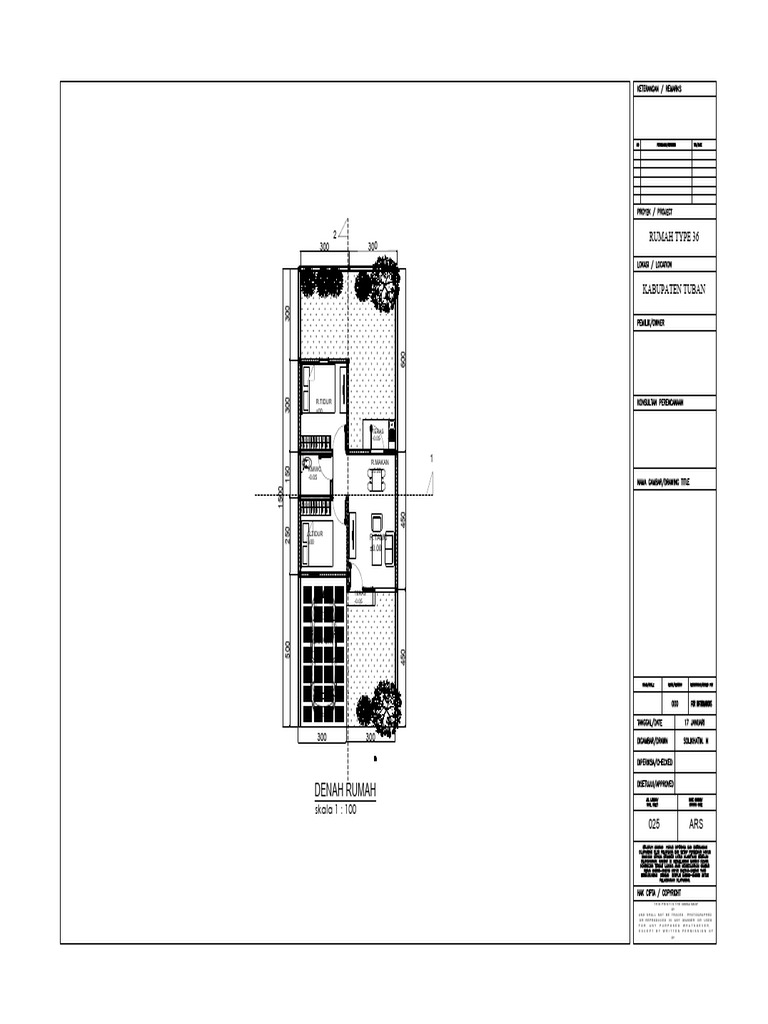 Rumah Tipe 36 Layout & Design | PDF