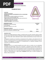 Ficha Técnica de ACRAMITE® 50 WS | PDF