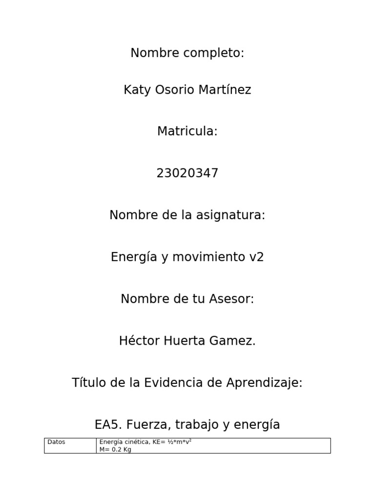 Osorio Katy EA5 EyM | PDF