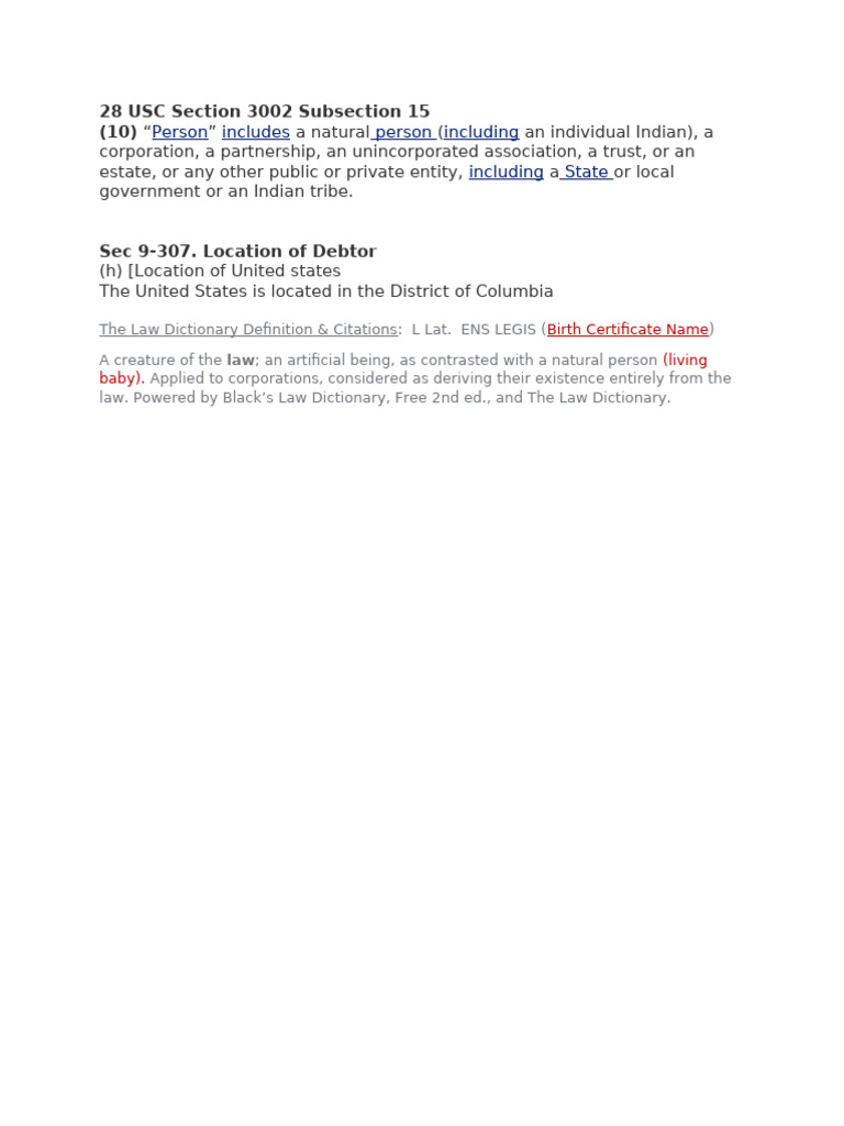 Understanding 28 USC § 3002(15) Definitions | PDF