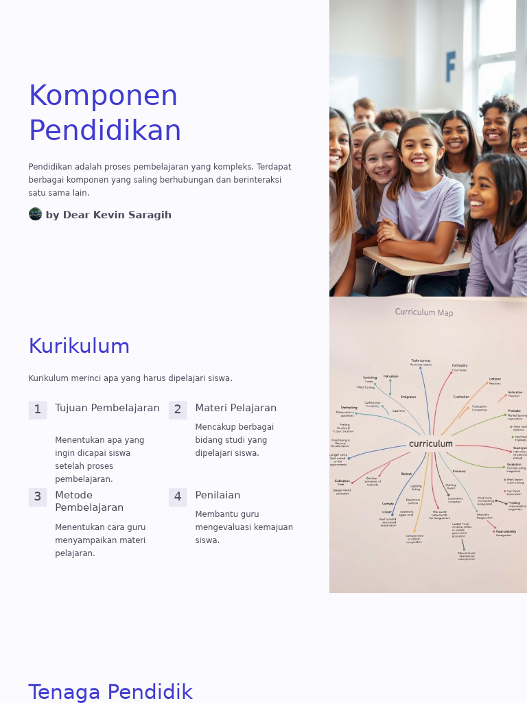 Komponen Pendidikan | PDF | Karier & Perkembangan