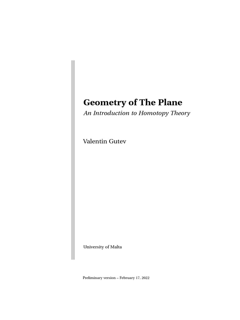 geom-plane | PDF | Geometry | Topology