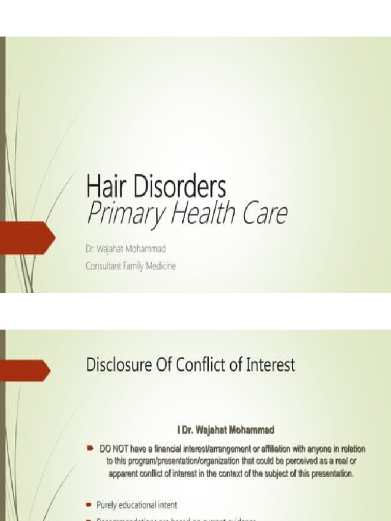 Disease and Disorder of Hair | PDF