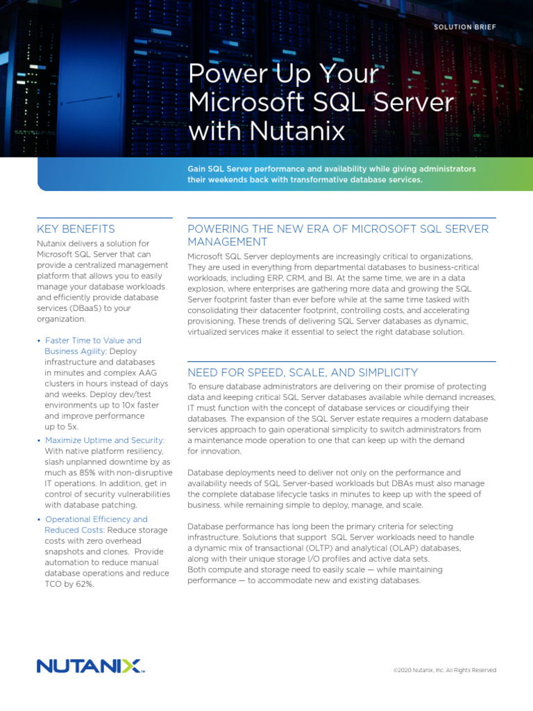 SB SQL Server Mobility Service | PDF | Databases | Microsoft Sql Server