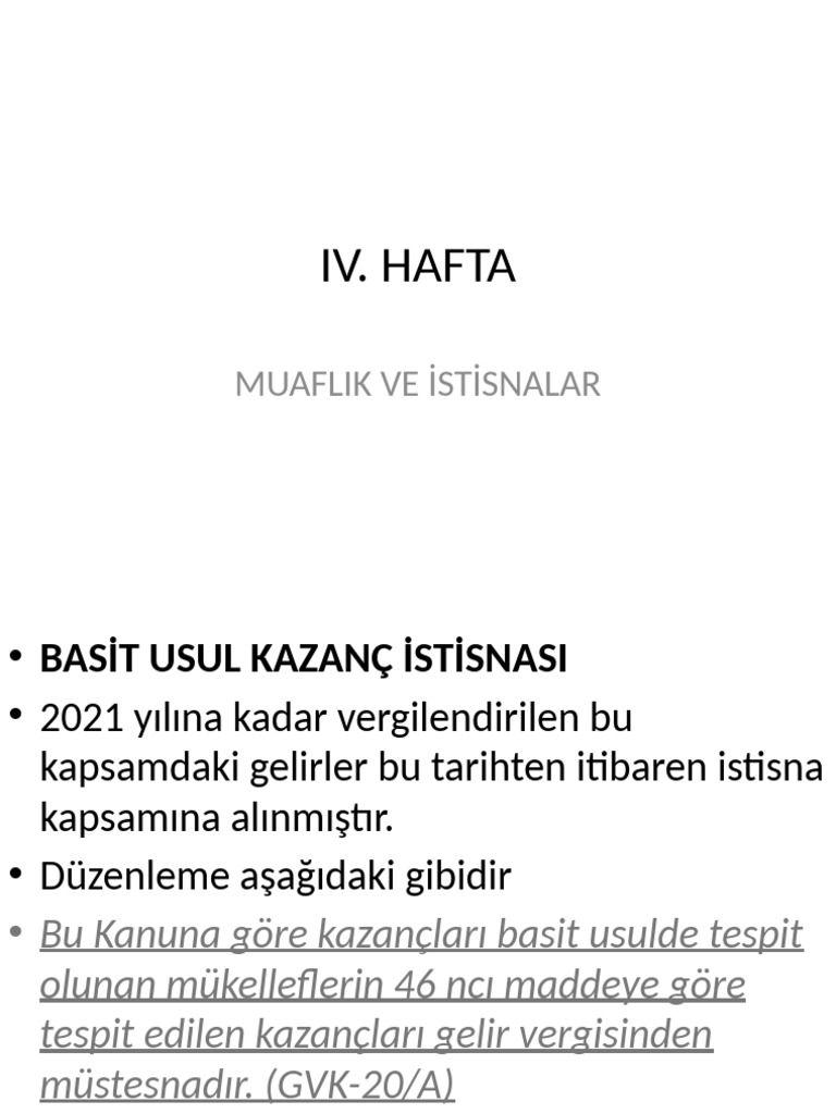 4 Hafta | PDF