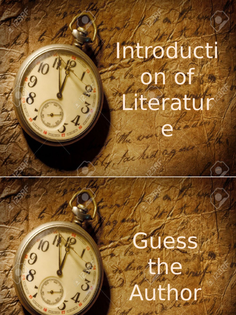 WEEK 1 Introduction of Literature | PDF | Poetry | Prose