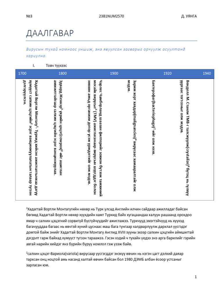 Microbiology Assignment 3 Virus | PDF