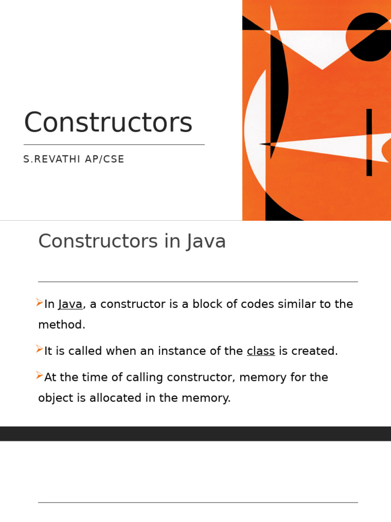Constructors This Keyword Garbage | PDF | Constructor (Object Oriented Programming) | Programming