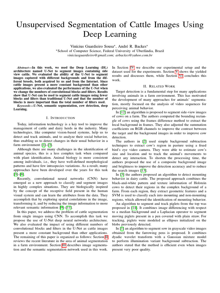 Unsupervised Cattle Image Segmentation | PDF | Image Segmentation