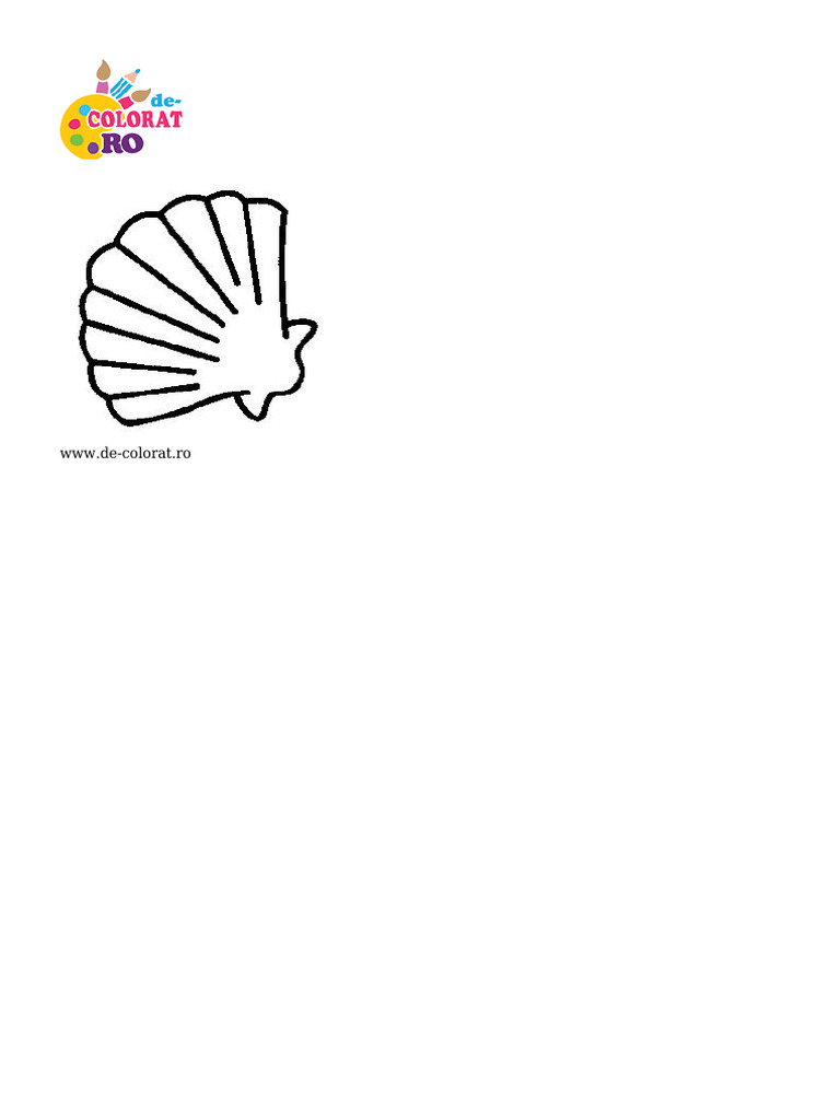 Planse de Colorat Cu Scoici de Colorat p01 | PDF