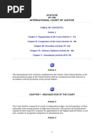 Statute of ICJ | PDF | Judgment (Law) | International Law