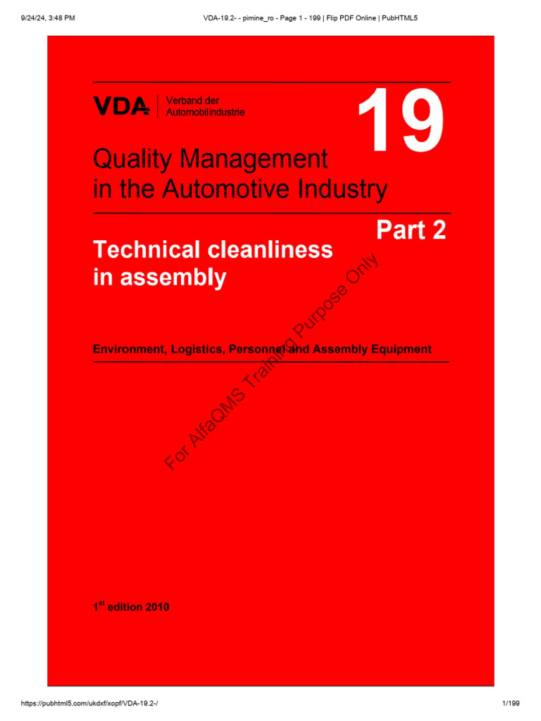 VDA 19.2 Overview and Resources | PDF | Computer File | Computer File ...