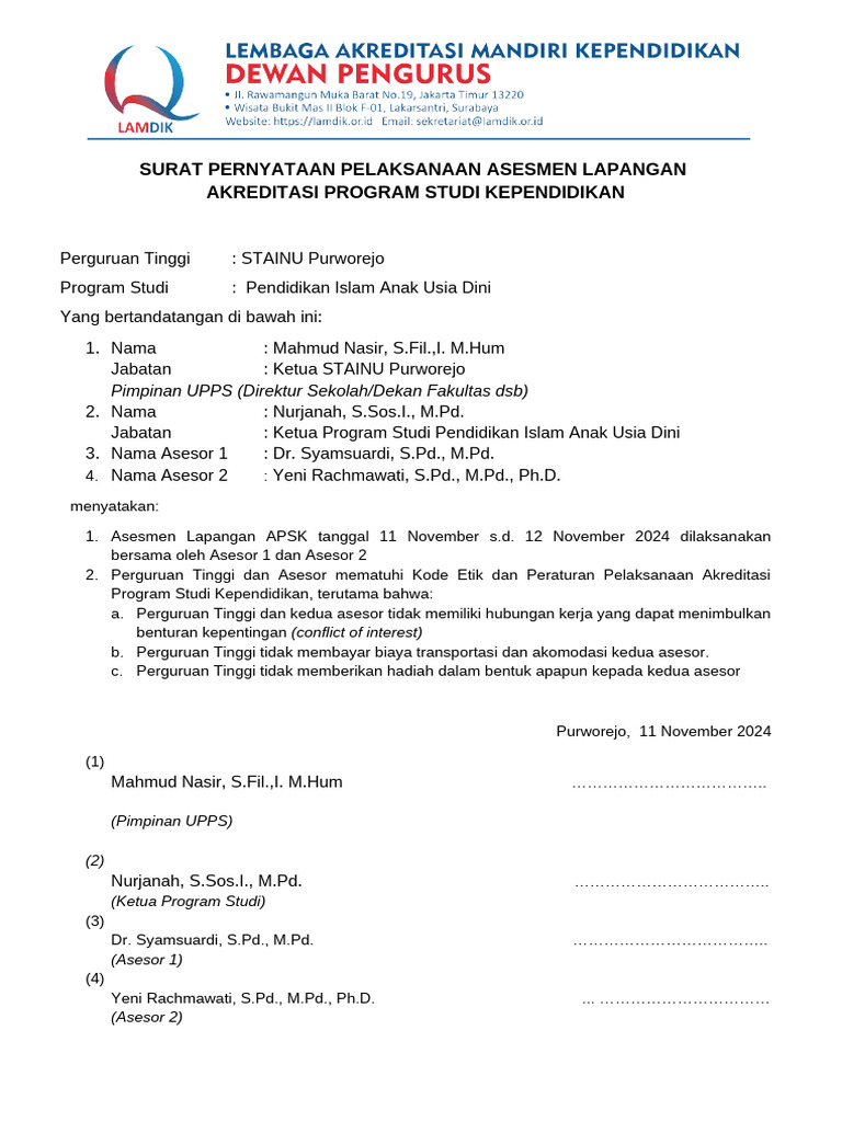 Surat_Pernyataan_AL_PT-Asesor-7 | PDF