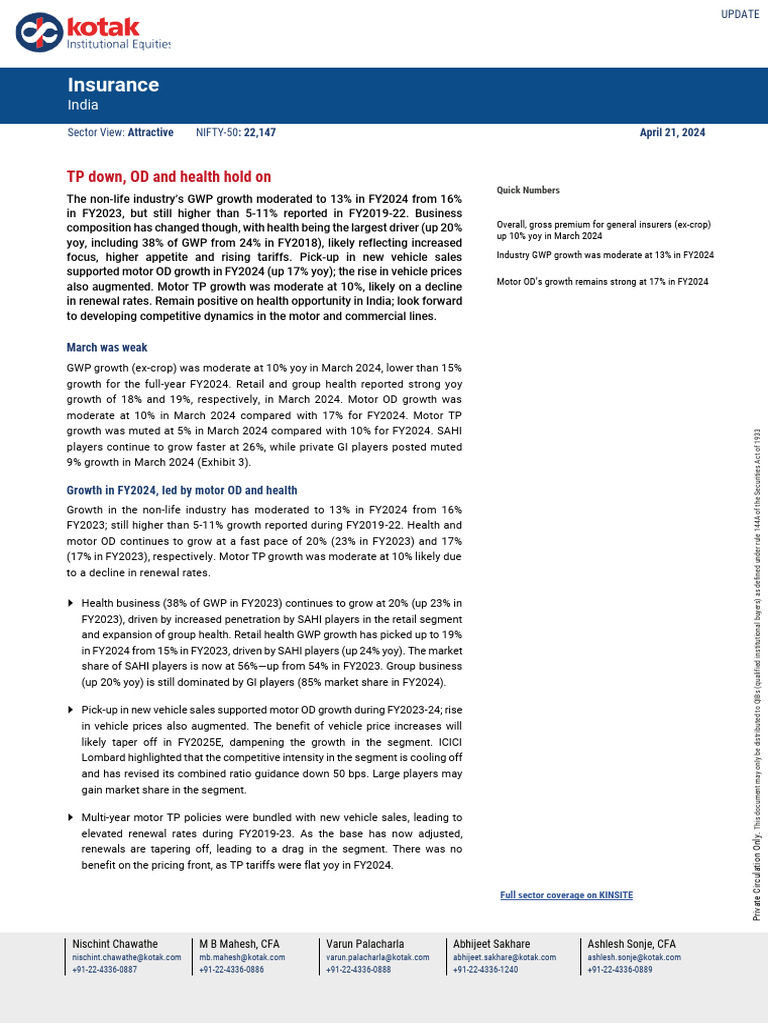 Kin Insurance Reports 495M GWP FY2024 | PDF | Economies | Insurance
