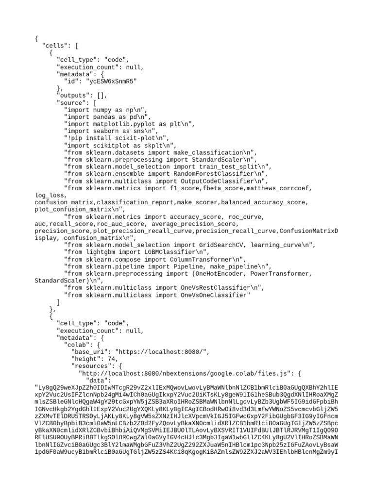 Predictive Maintenance Multiclass Classification - Ipynb | PDF | Comma Separated Values