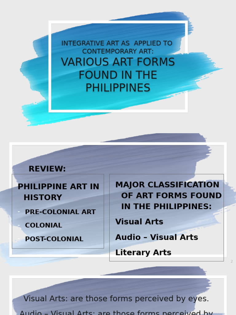 Varoius Art-Forms-found-In-The-Philippines and Definition and ...