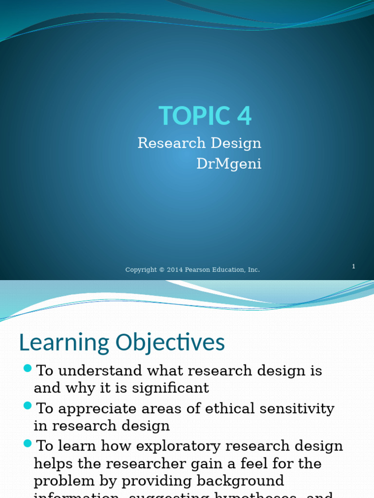 Lecture 4 Research Design | PDF | Experiment | Dependent And Independent Variables
